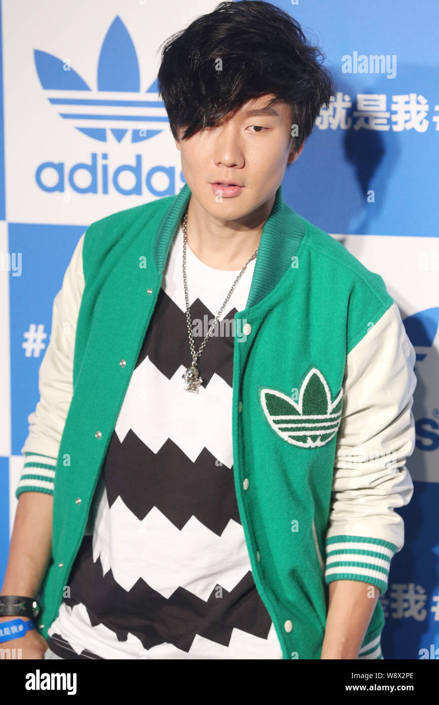 Singaporean singer JJ Lin poses at an Adidas party in Shanghai, China ...