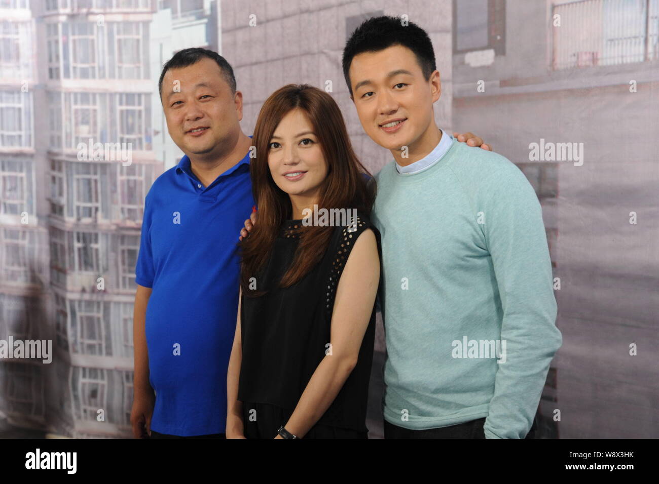 (From left) Chinese director Yao Xiaofeng, actress Zhao Wei and actor ...