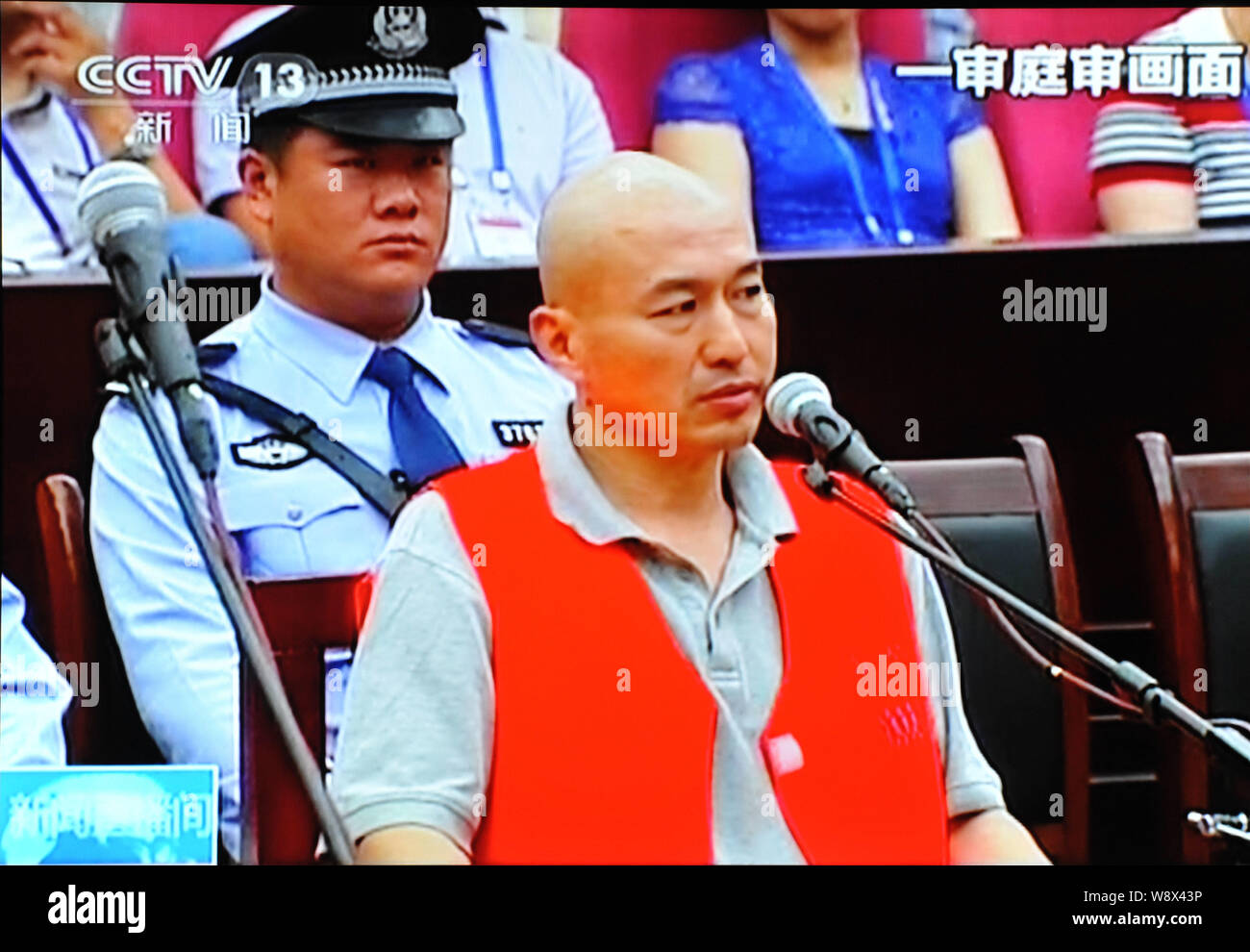 In this TV grab taken from CCTV (China Central Television), Zhang ...