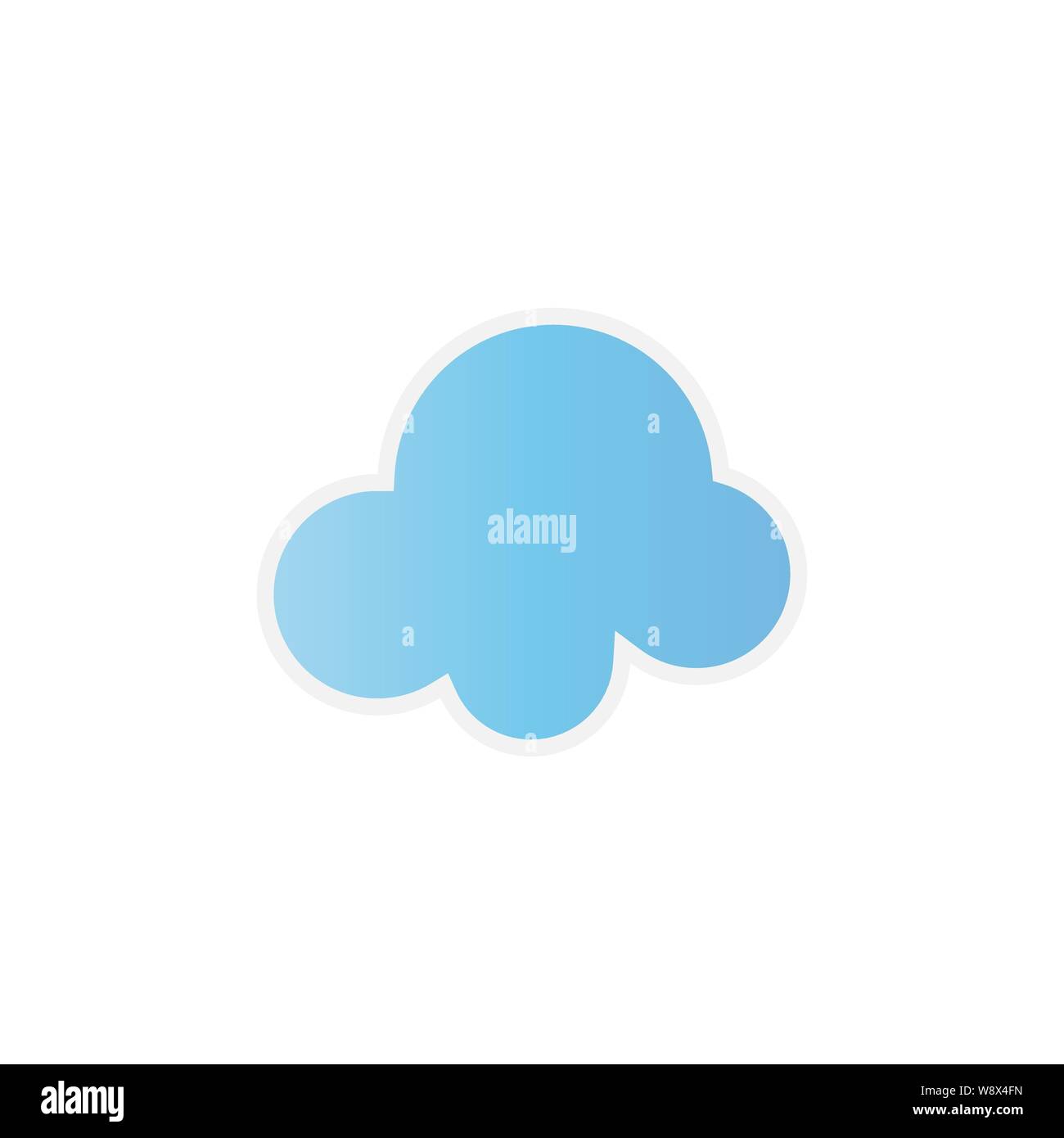 clouds. Blue sky with different cloud shapes. Cute summer cloudscape ...