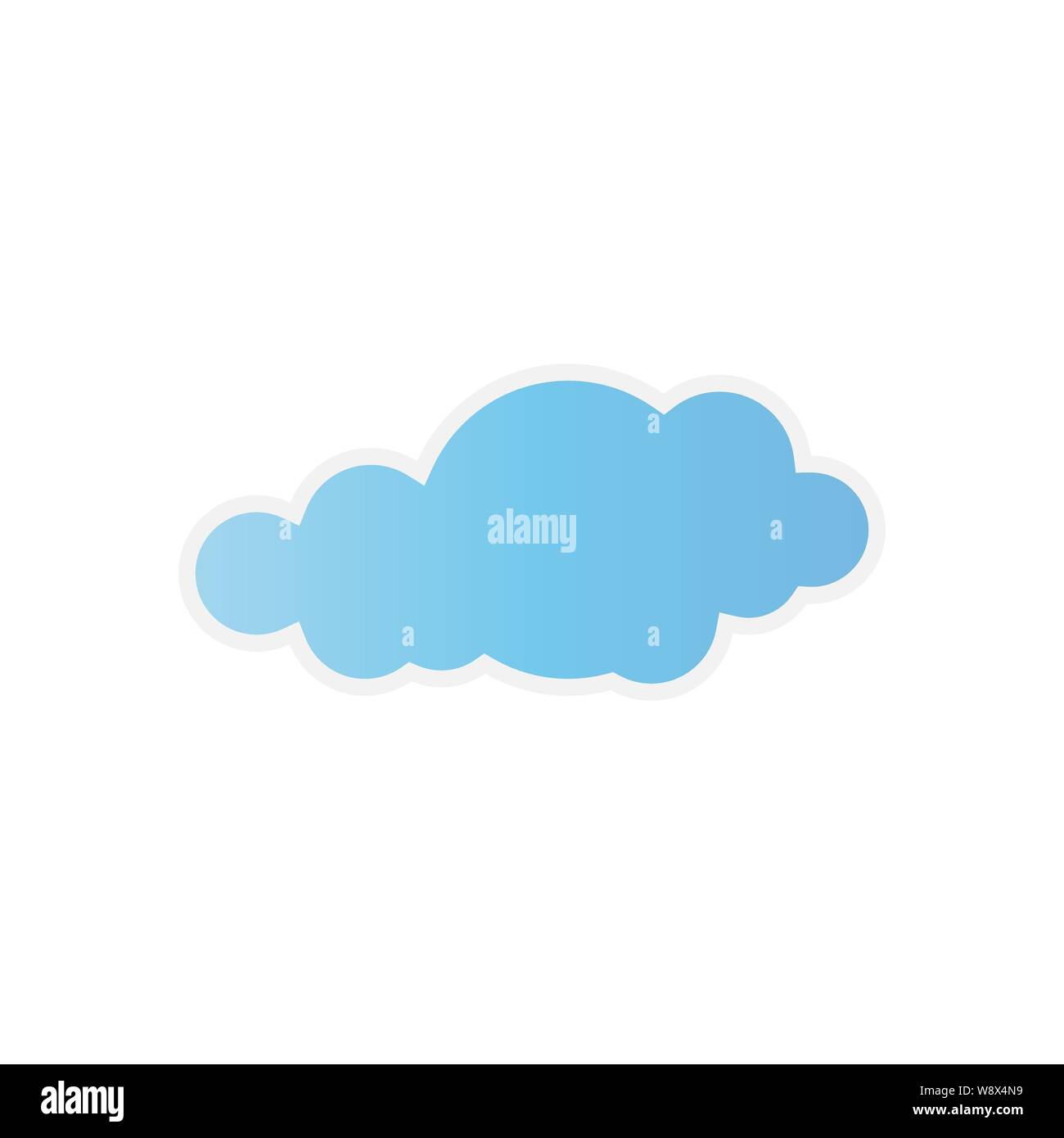 Landscape atmosphere fluffy white Cut Out Stock Images & Pictures - Alamy