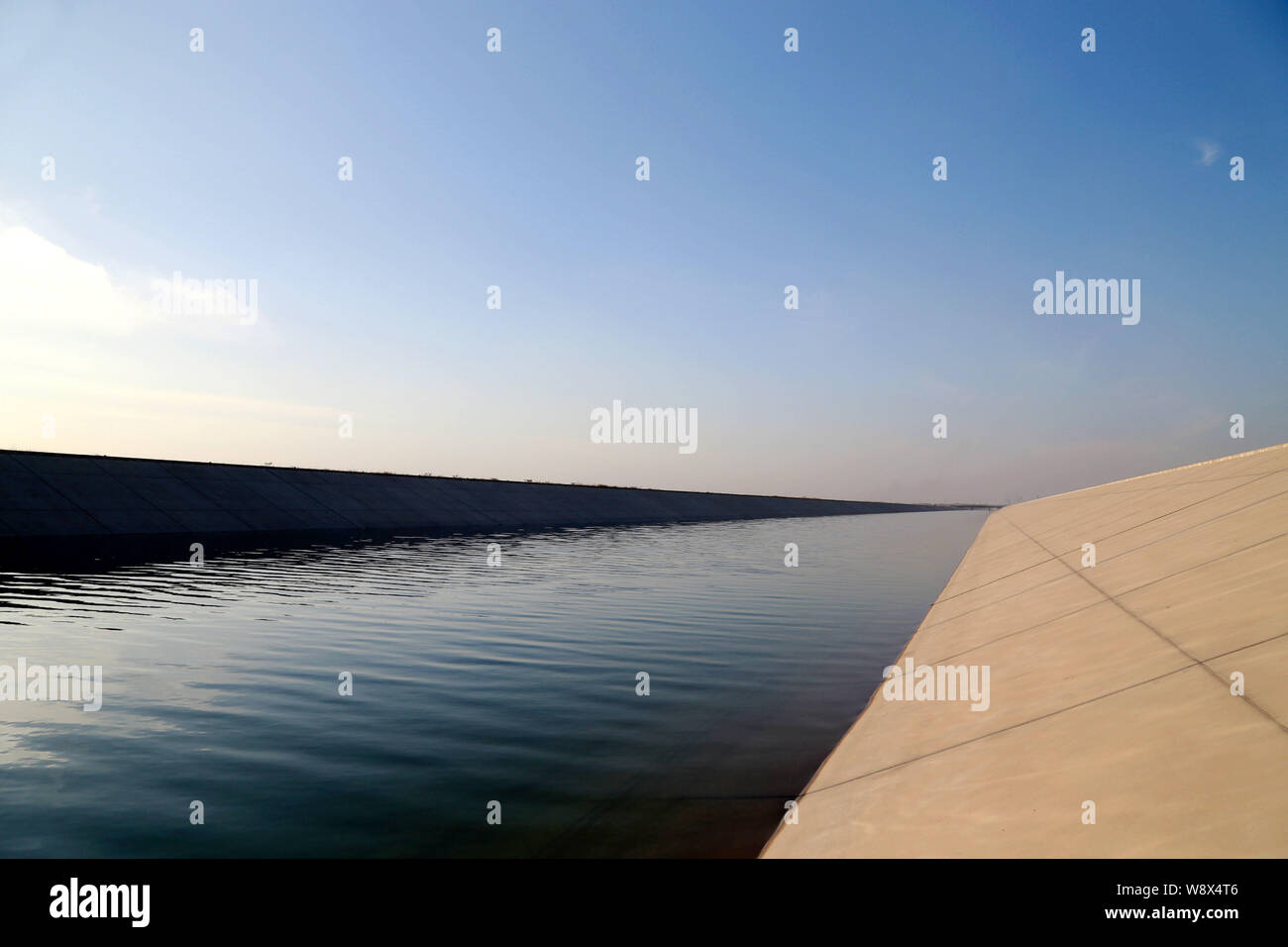 View of the middle line section of the South-North Water Diversion in ...