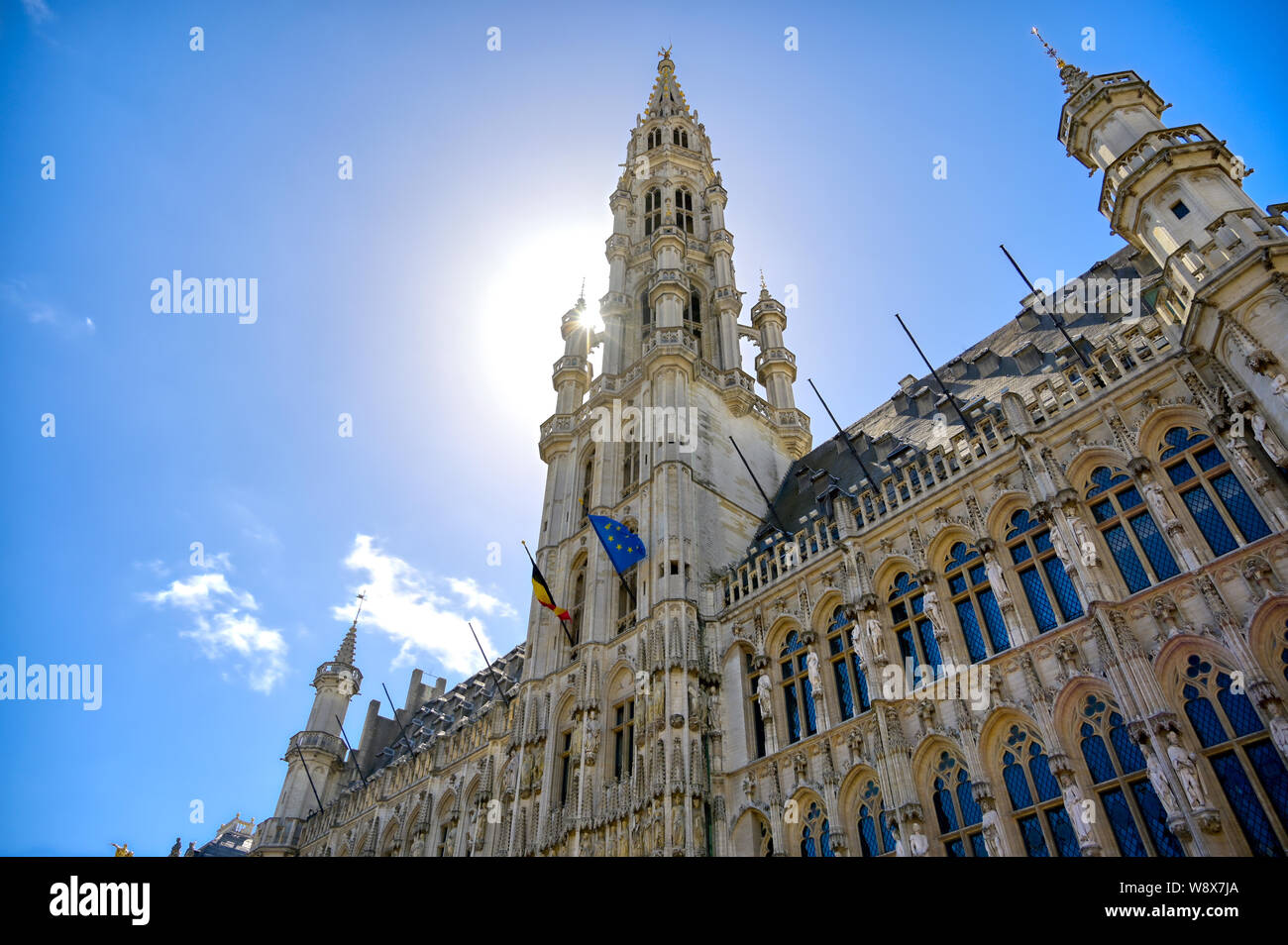 Belgium Brussels City Hall Tower High Resolution Stock Photography and ...