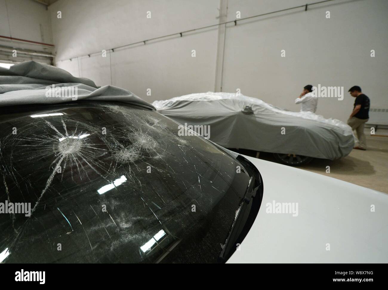 Smashed tesla hi-res stock photography and images - Alamy