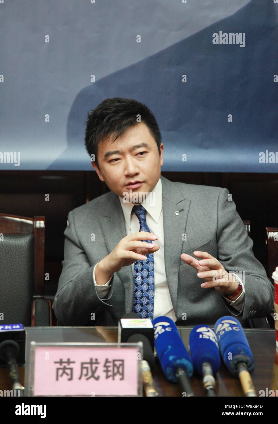 --FILE--Rui Chenggang, then anchor of CCTV (China Central Television ...