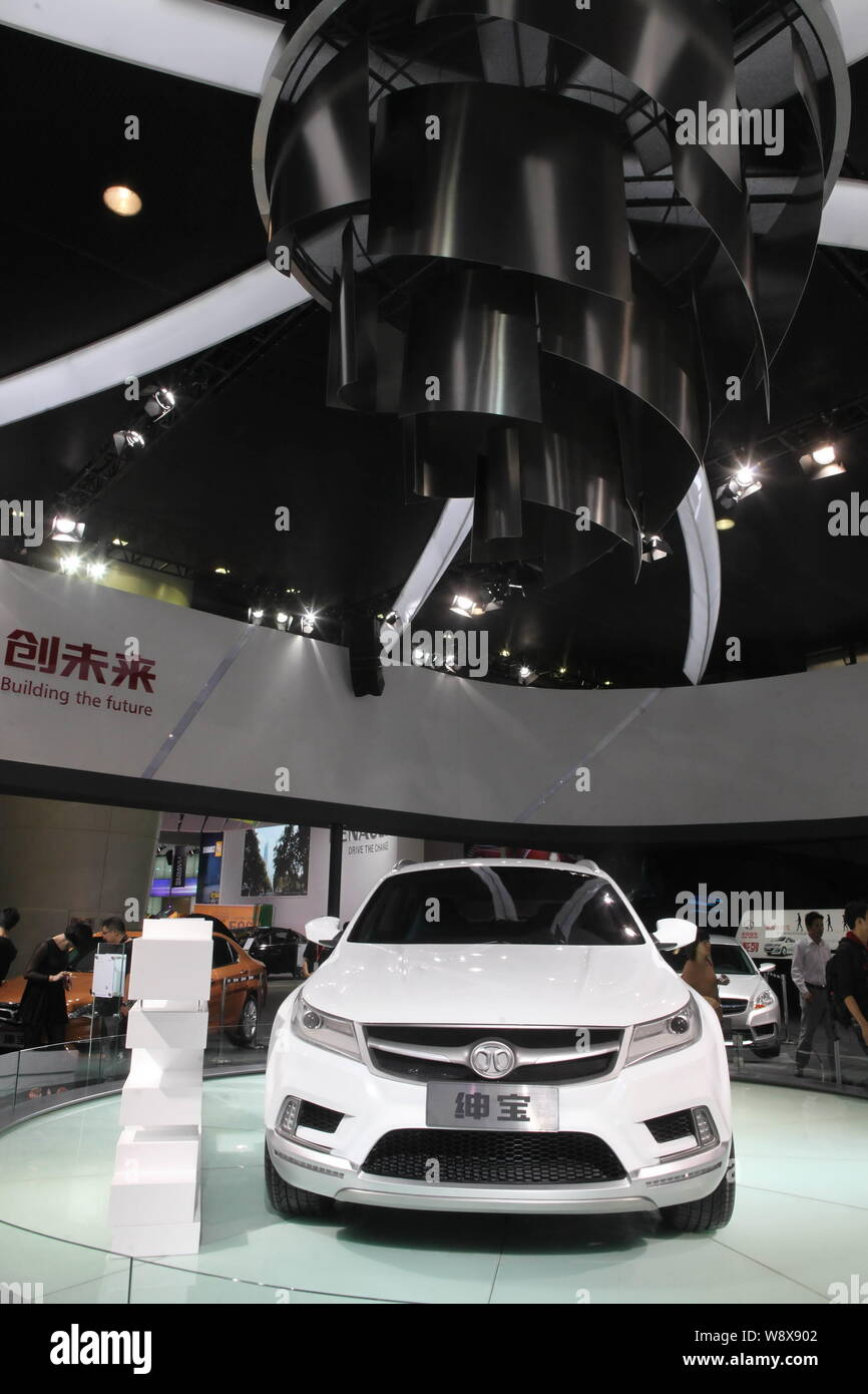 --FILE--A Senova car of BAIC Motor is displayed during the 10th China ...