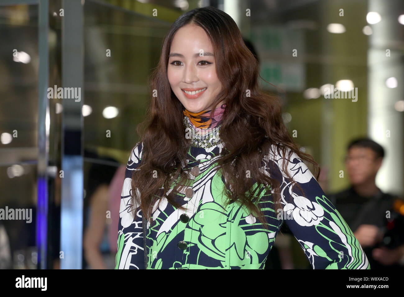 German-born Taiwanese actress Janine Chang Chun-ning poses as she ...