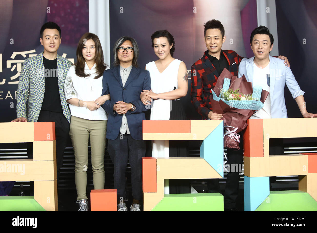 (From left) Chinese actor Tong Dawei, actress Zhao Wei, Hong Kong ...