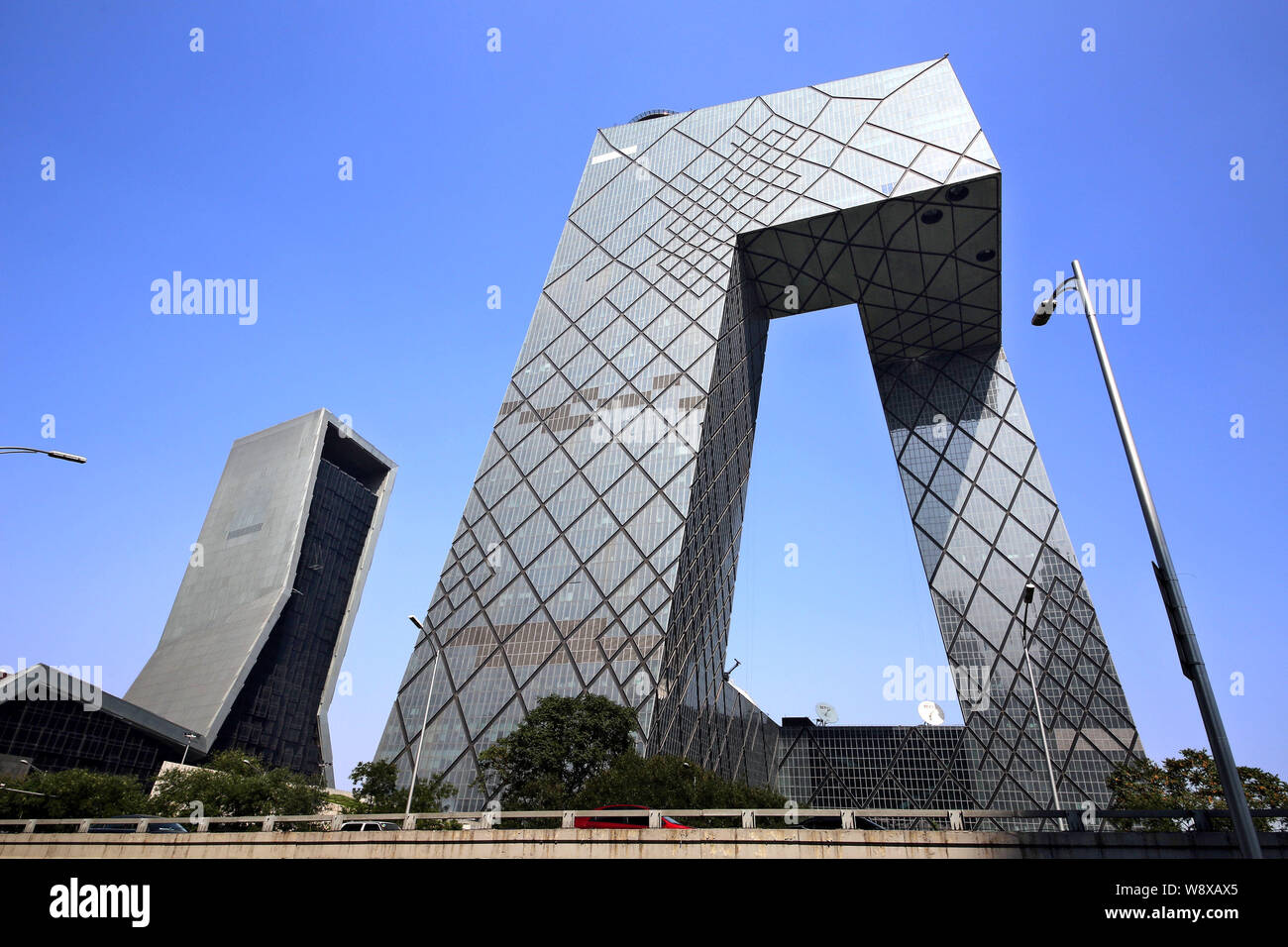 --FILE--View of the pants-shaped building, the new CCTV Tower, in ...