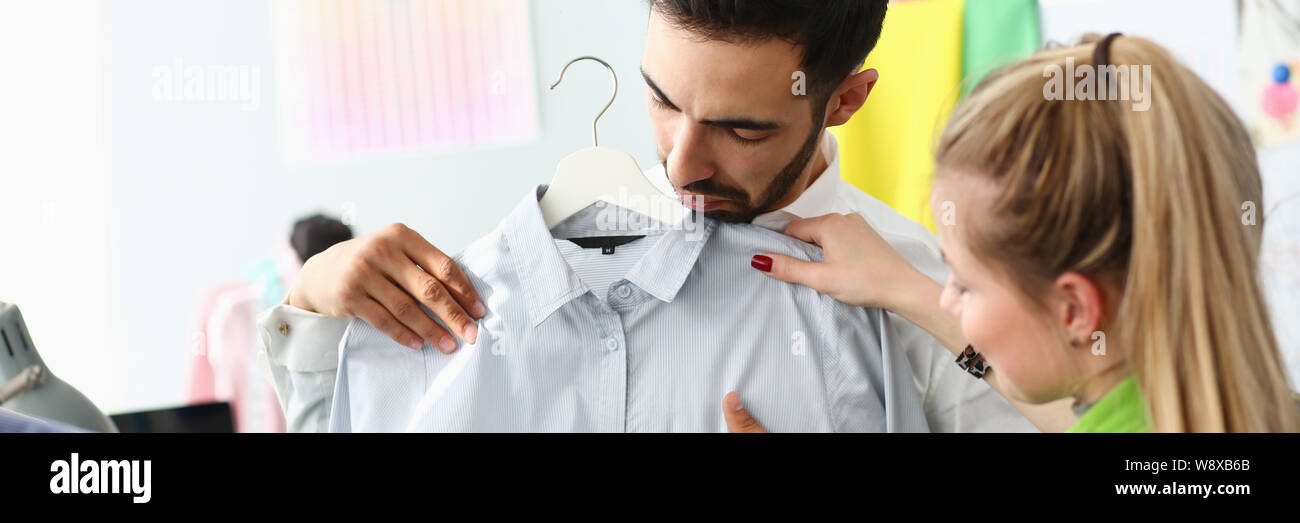 Assistant Buyer Fashion Dressmaker Sewer Service Stock Photo - Alamy