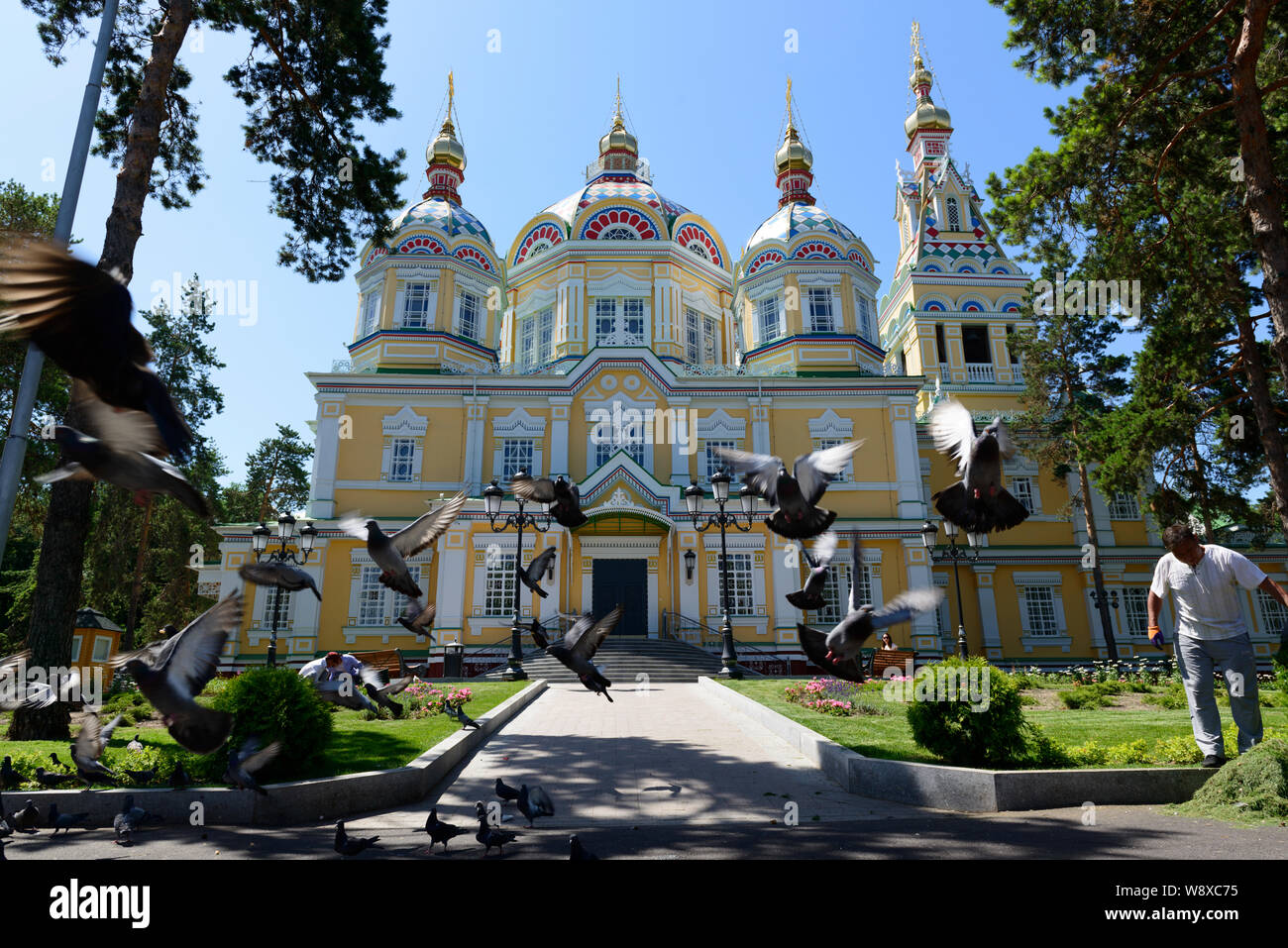 Ascension (Zenkov) Cathedral in Panfilov Park in Almaty, Kazakhstan ...