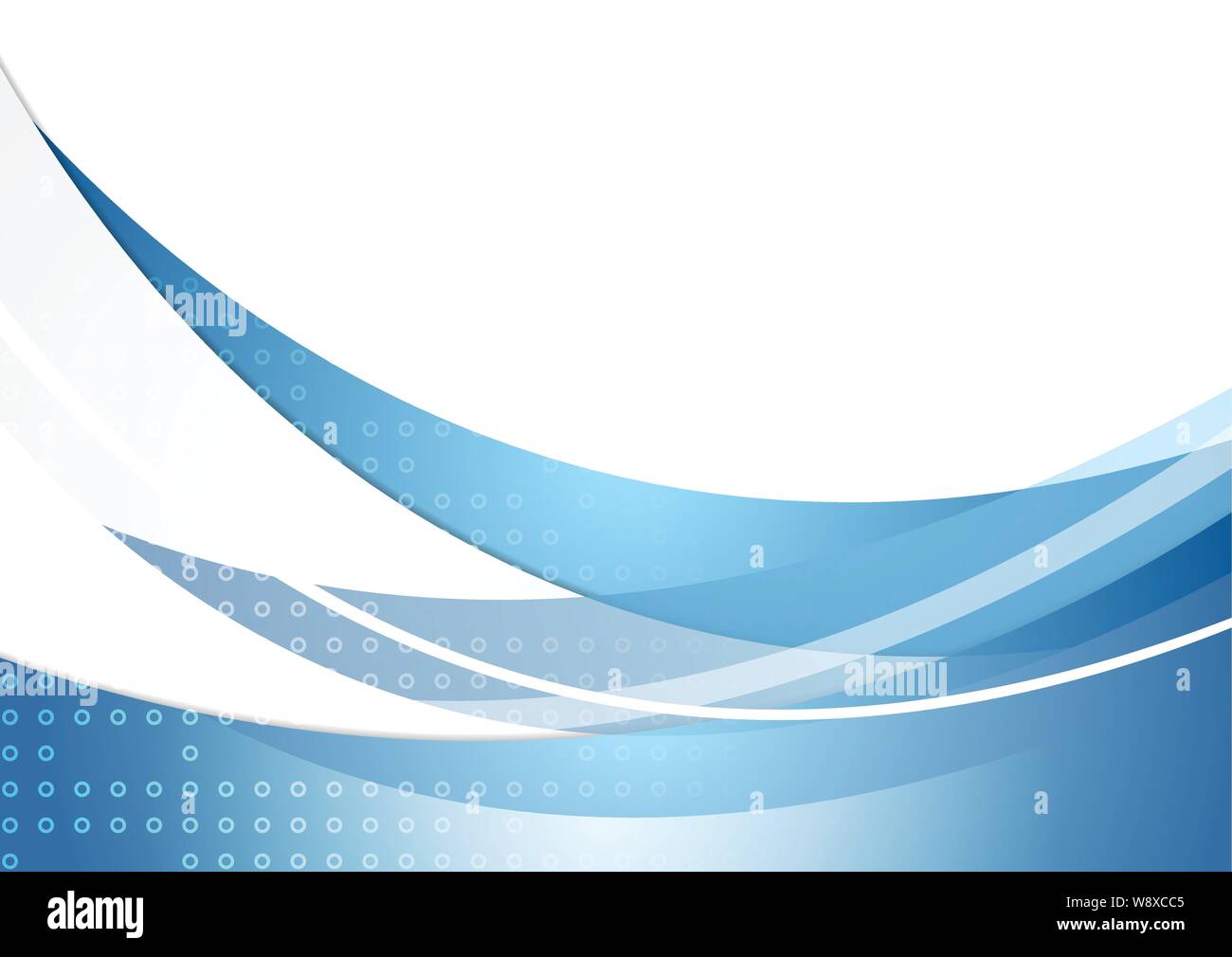 Vibrant blue abstract minimal wavy background. Vector modern corporate ...