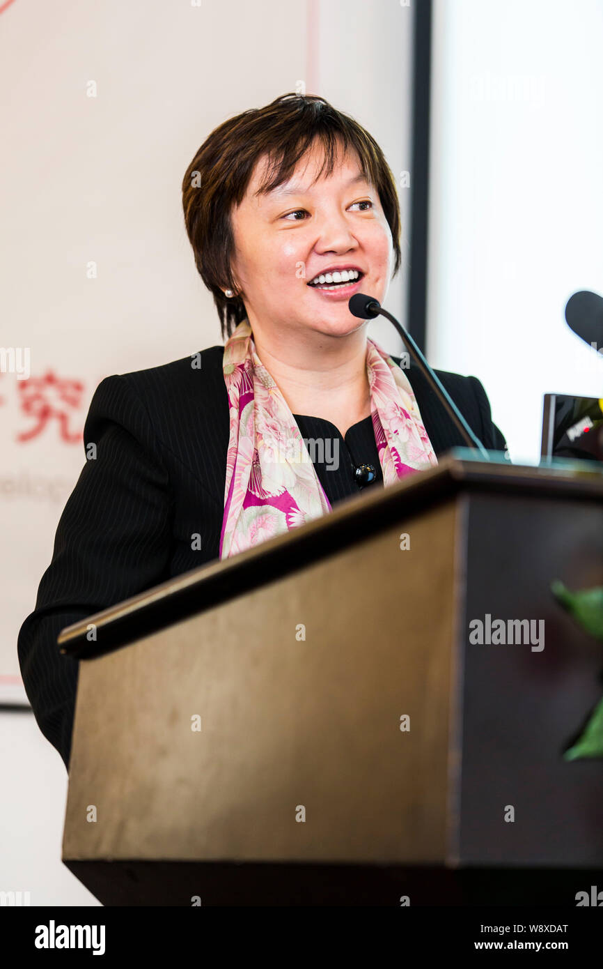 --FILE--Liang Hong, then Managing Director of China International ...