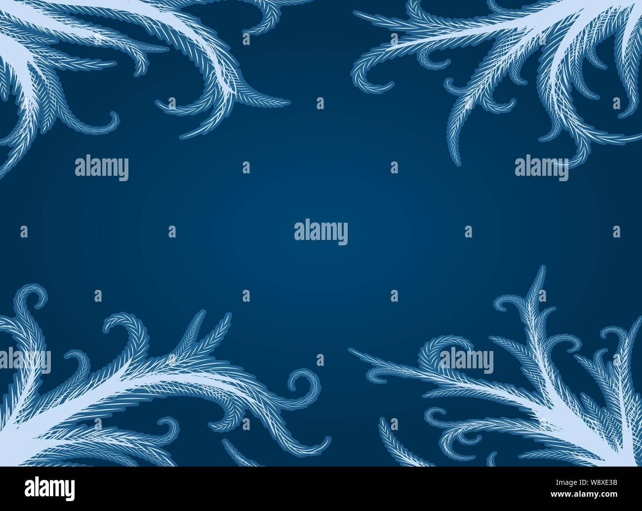 Frosty pattern winter window Stock Vector Images - Alamy
