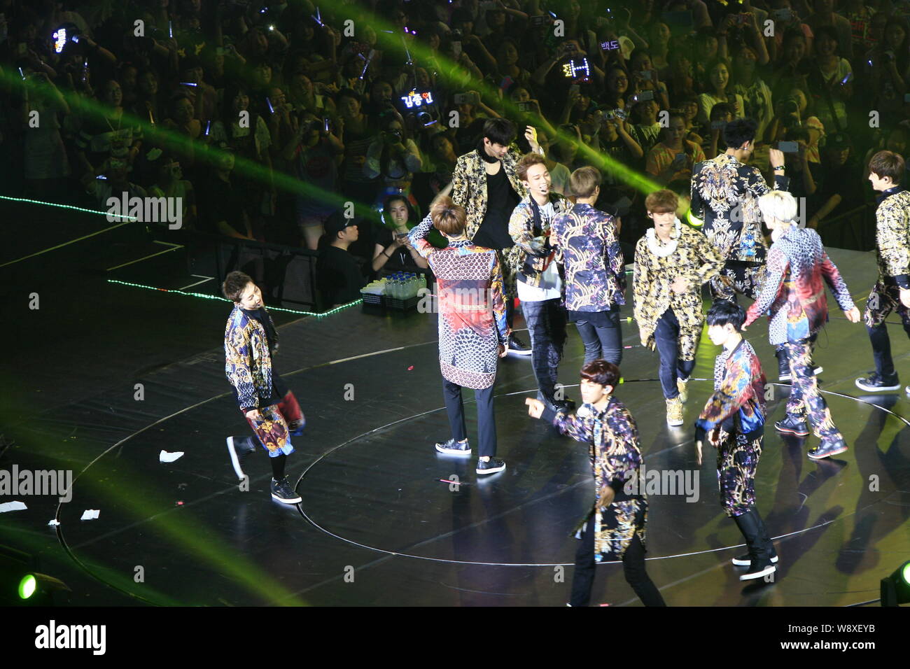 South Korean-Chinese K-pop boy group EXO performs at the concert of ...