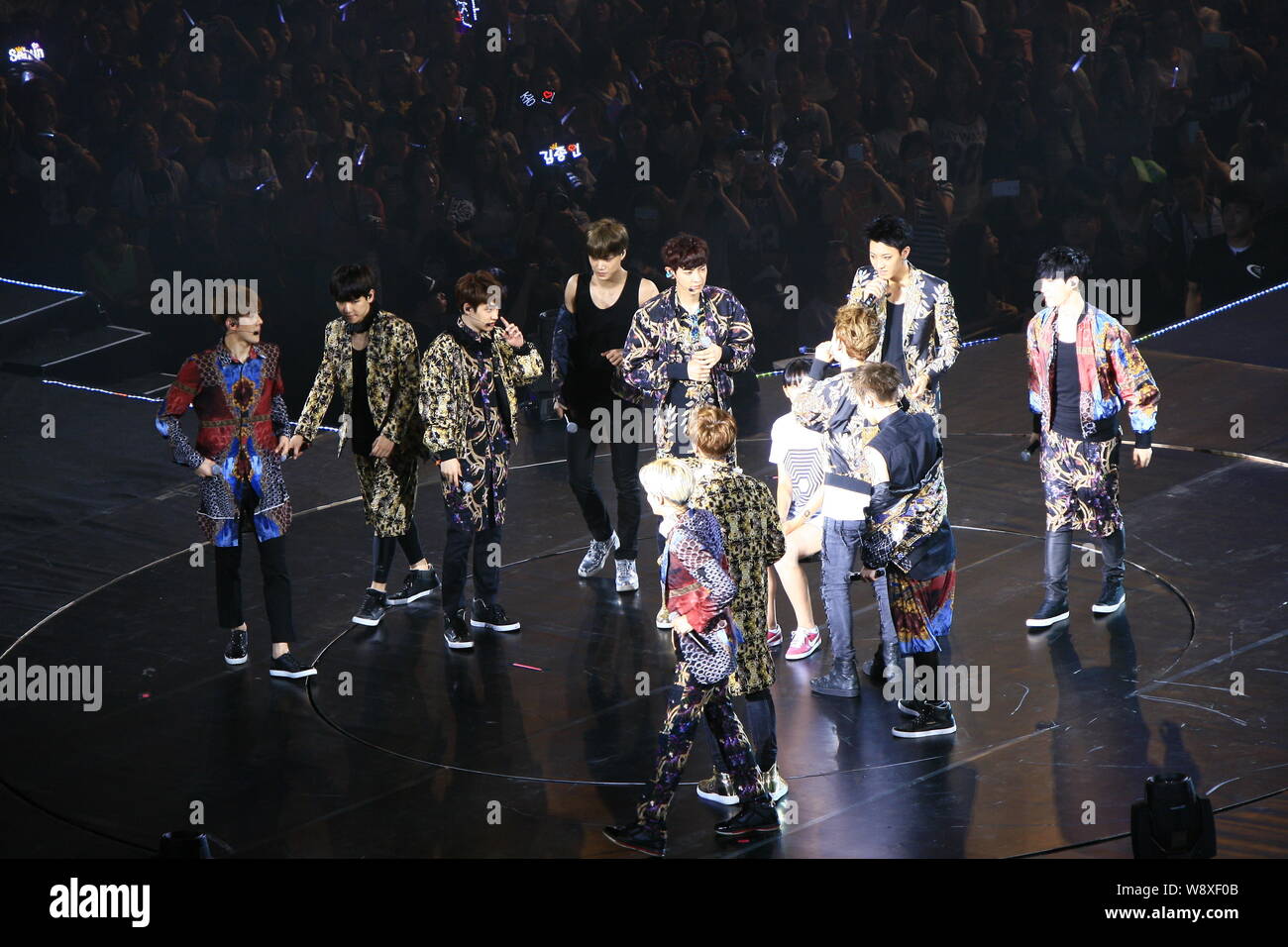 South Korean-Chinese K-pop boy group EXO performs at the concert of ...