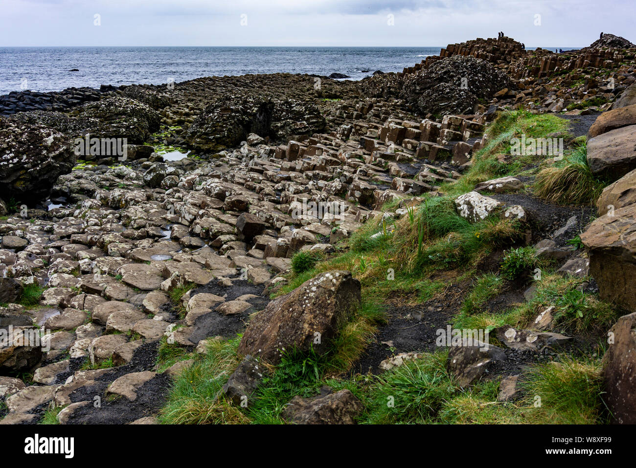 panorama of ocean cliffs in northern ireland Stock Photo - Alamy