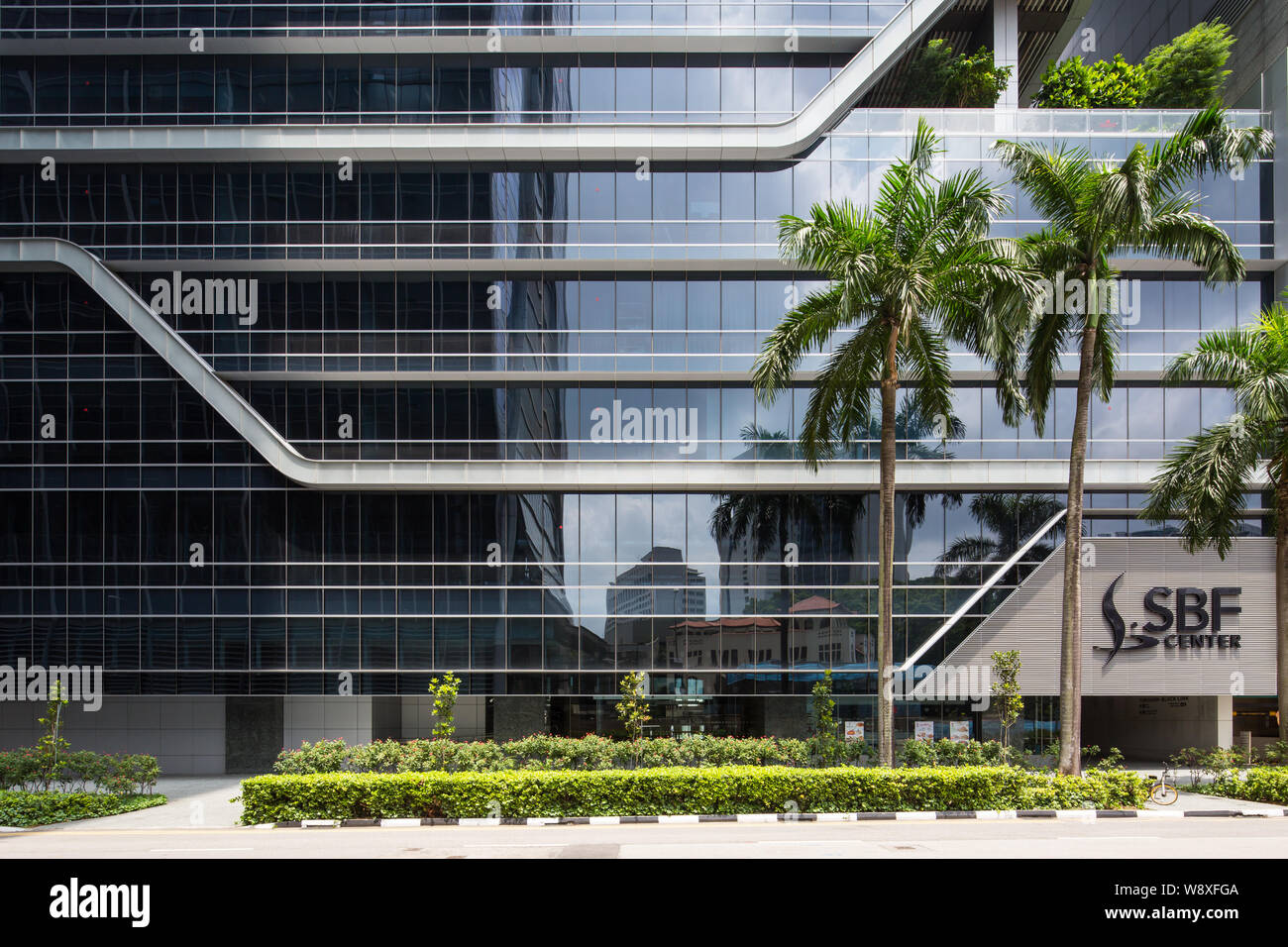 Facade of SBF Center in Singapore Stock Photo - Alamy