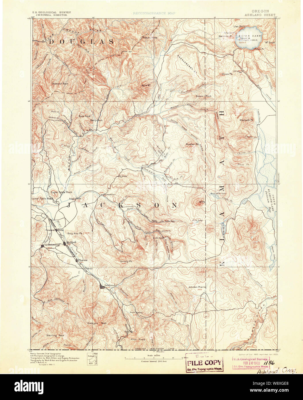 Map of ashland hi-res stock photography and images - Alamy