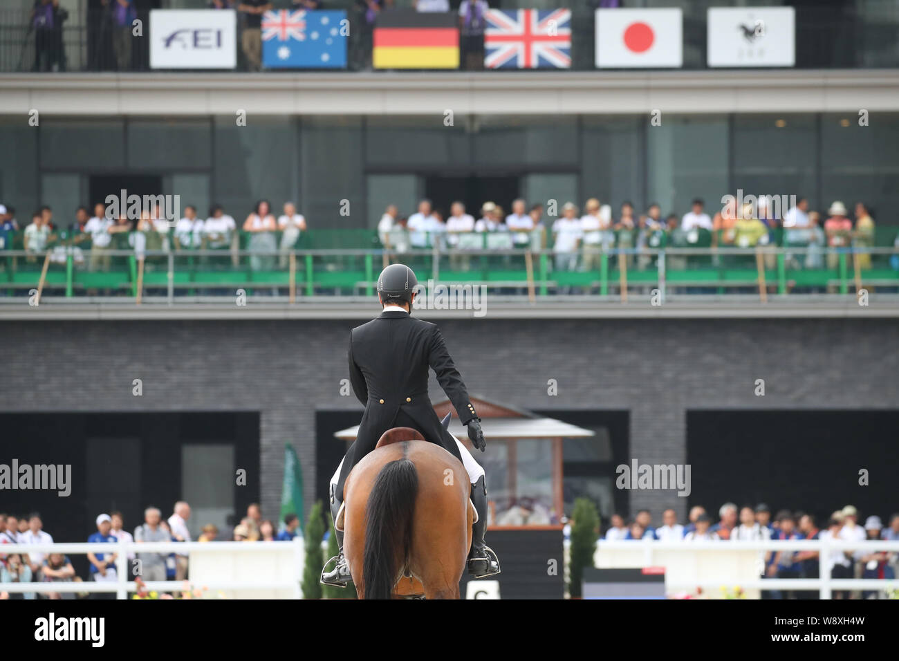 Tokyo, Japan. 12th Aug, 2019. General view Equestrian : READY STEADY ...