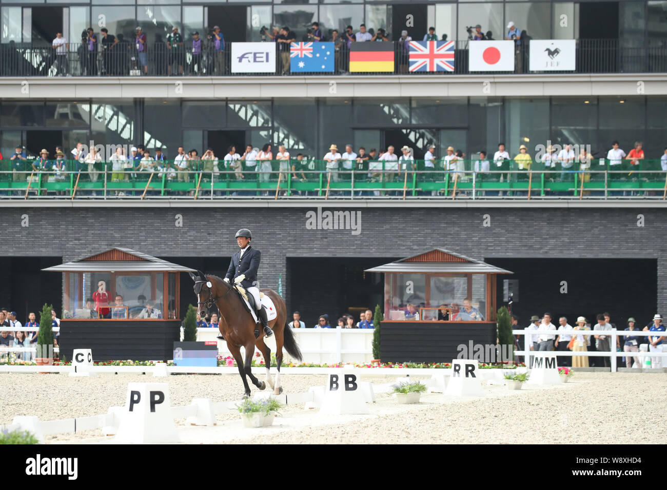 Tokyo, Japan. 12th Aug, 2019. Kazuya Otomo & Condorcet (JPN) Equestrian ...