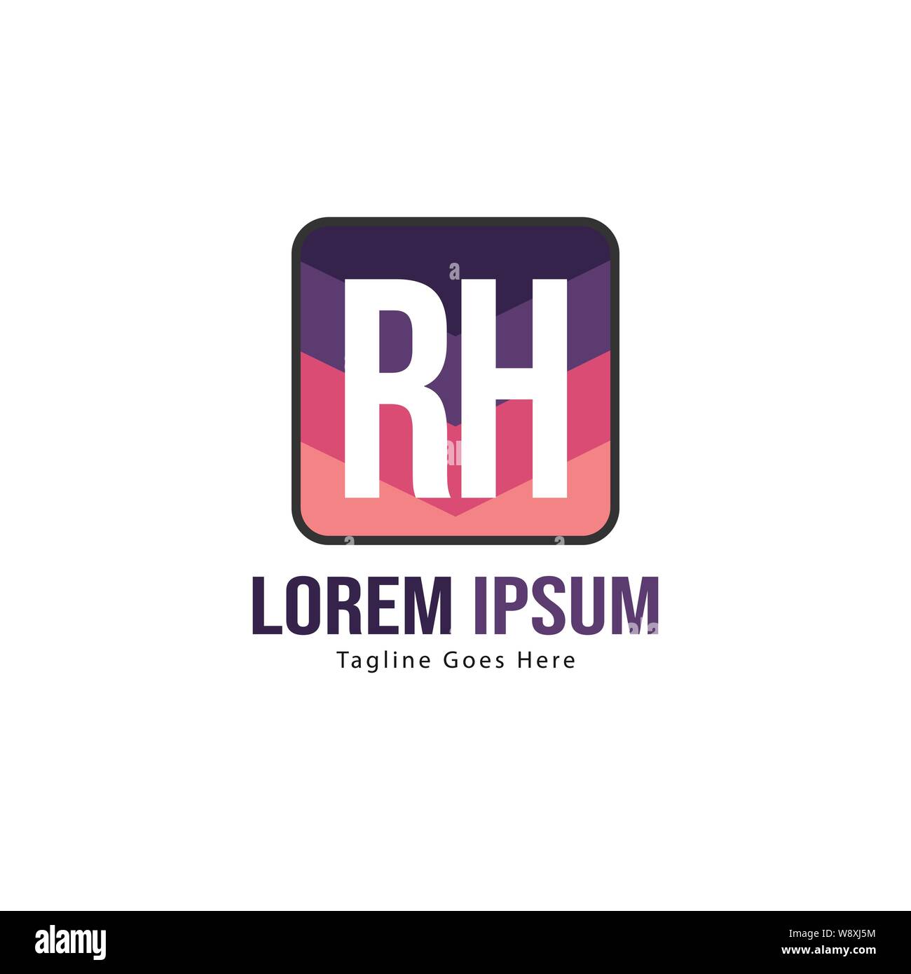 Rh brand logo Stock Vector Images - Alamy