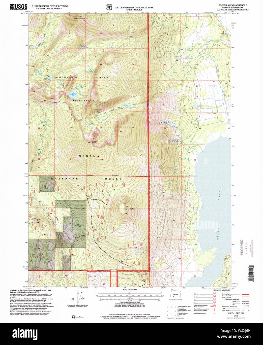 Aspen map hi-res stock photography and images - Alamy