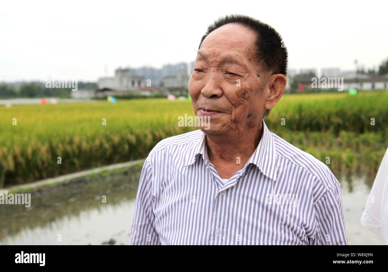 --FILE--Chinese scientist Yuan Longping, known as the Father of Hybrid ...
