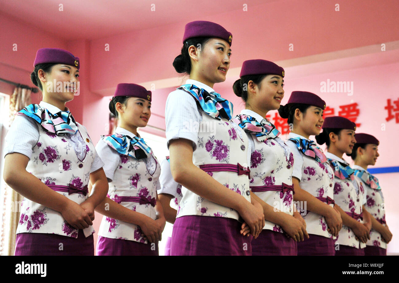 Attendants of CHR trains receive etiquette training in Chongqing, China ...