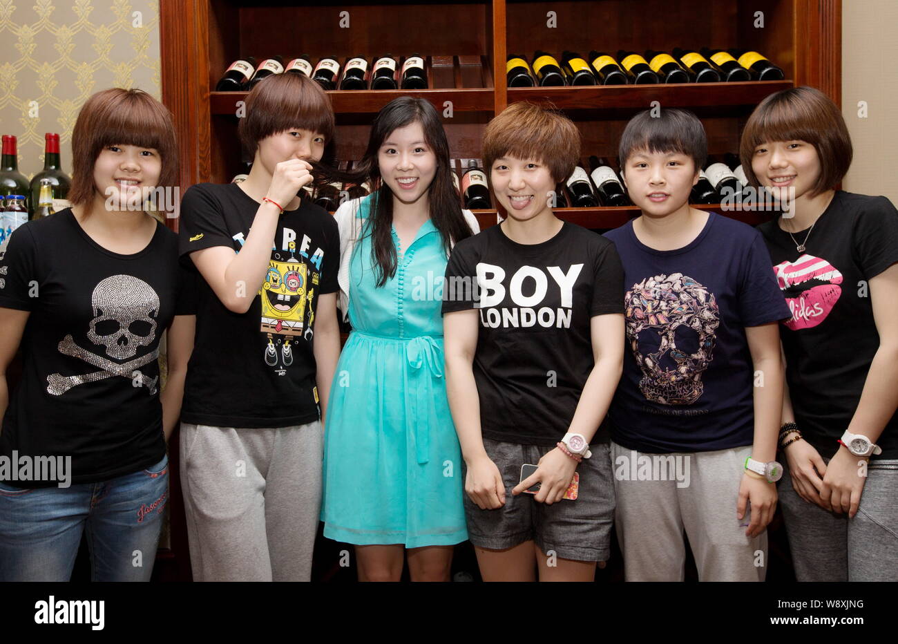 American table tennis player Ariel Hsing of Jinhua Bank team, third ...