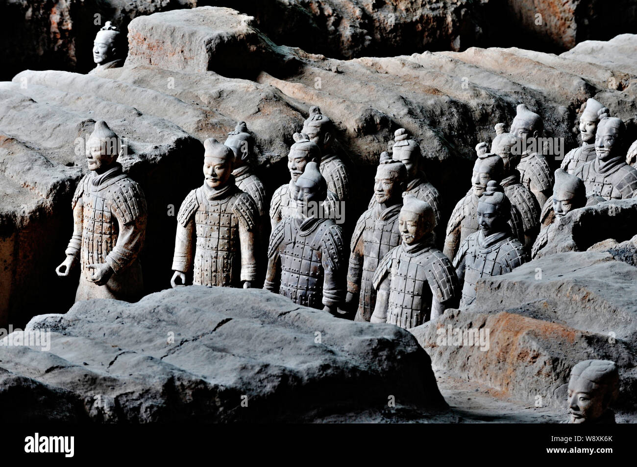 --FILE--Terracotta warriors are exhibited at the Museum of the Terra ...