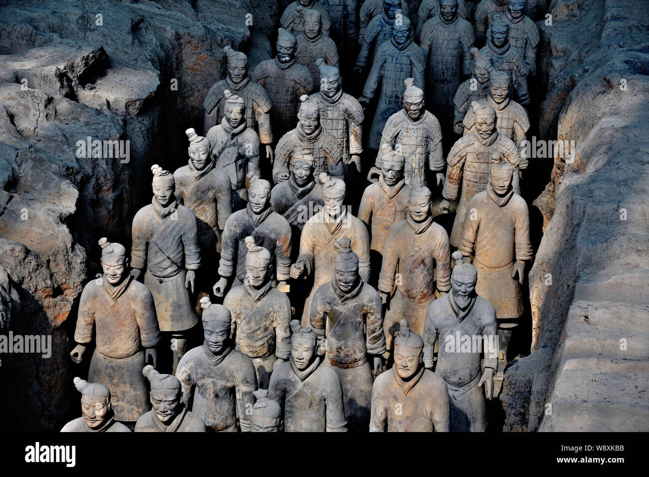 --FILE--Terracotta warriors are exhibited at the Museum of the Terra ...