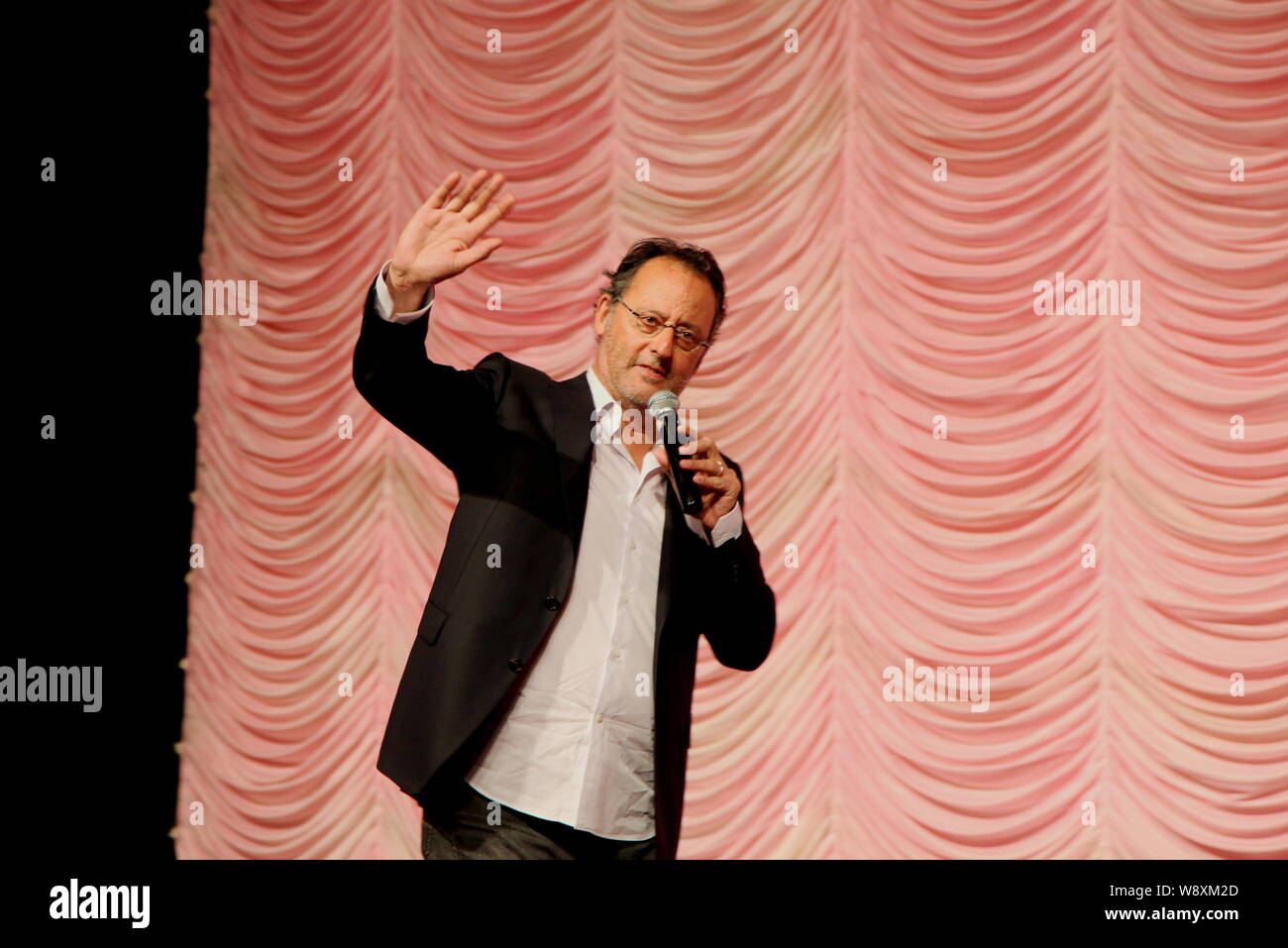 French actor Jean Reno waves at a press conference for his new movie ...
