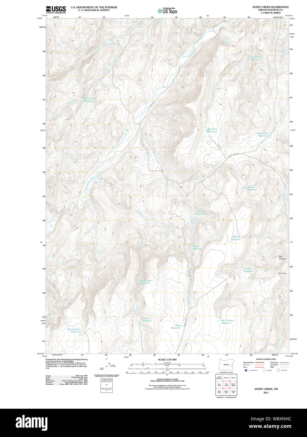 Map of avery hi-res stock photography and images - Alamy