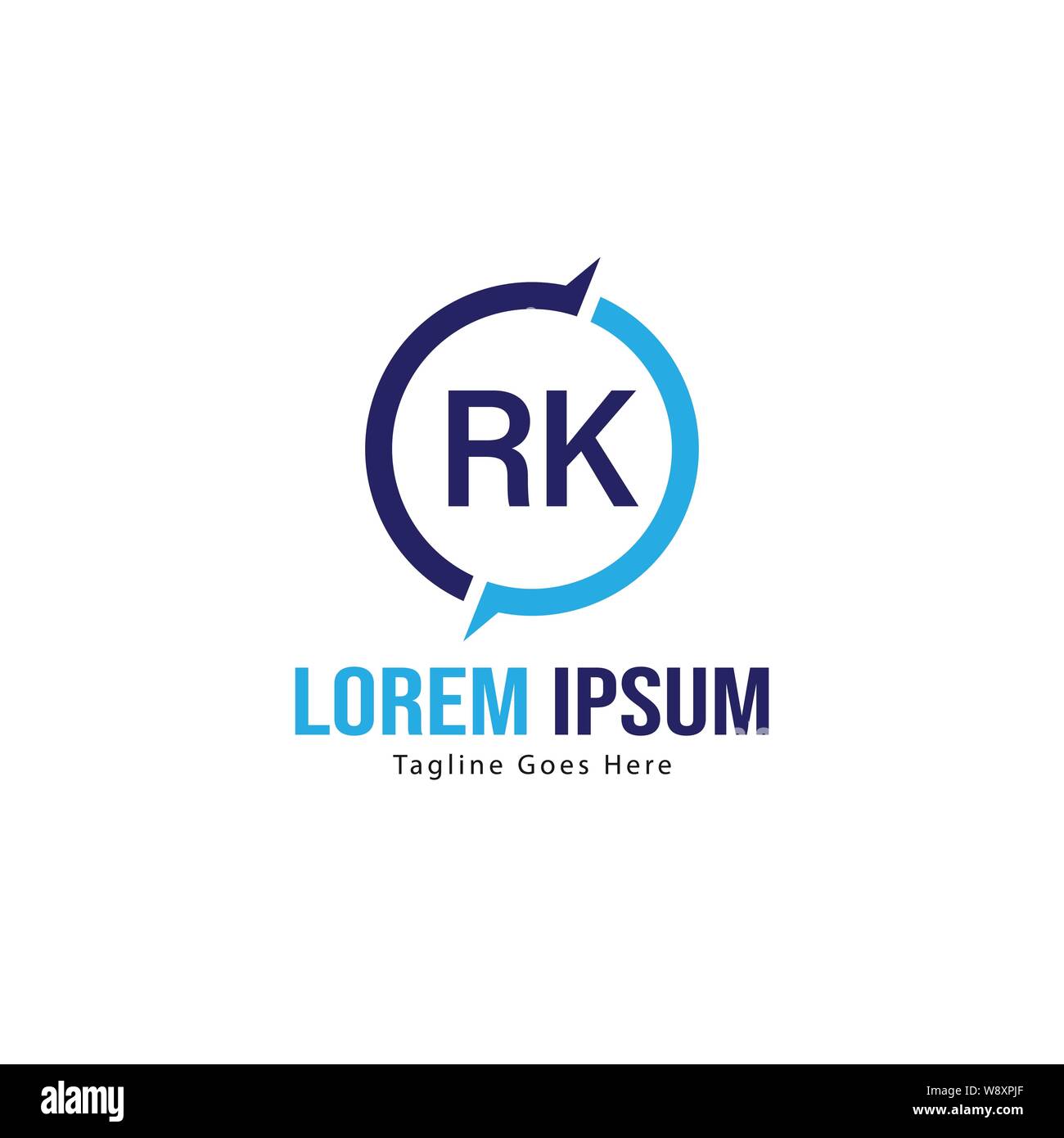 Rk letter logo Stock Vector Images - Alamy