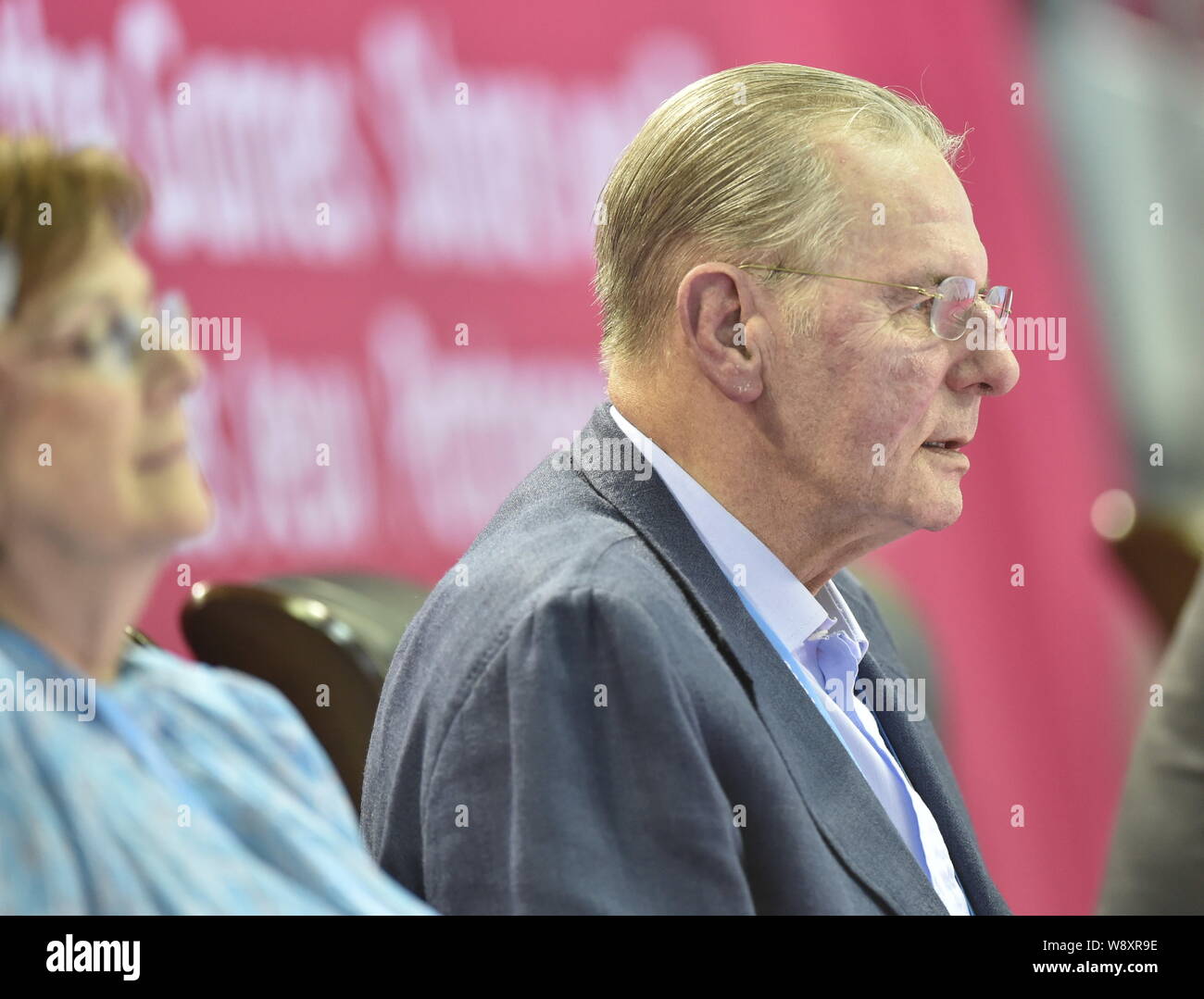 Jacques Rogge, right, former president of the International Olympic ...