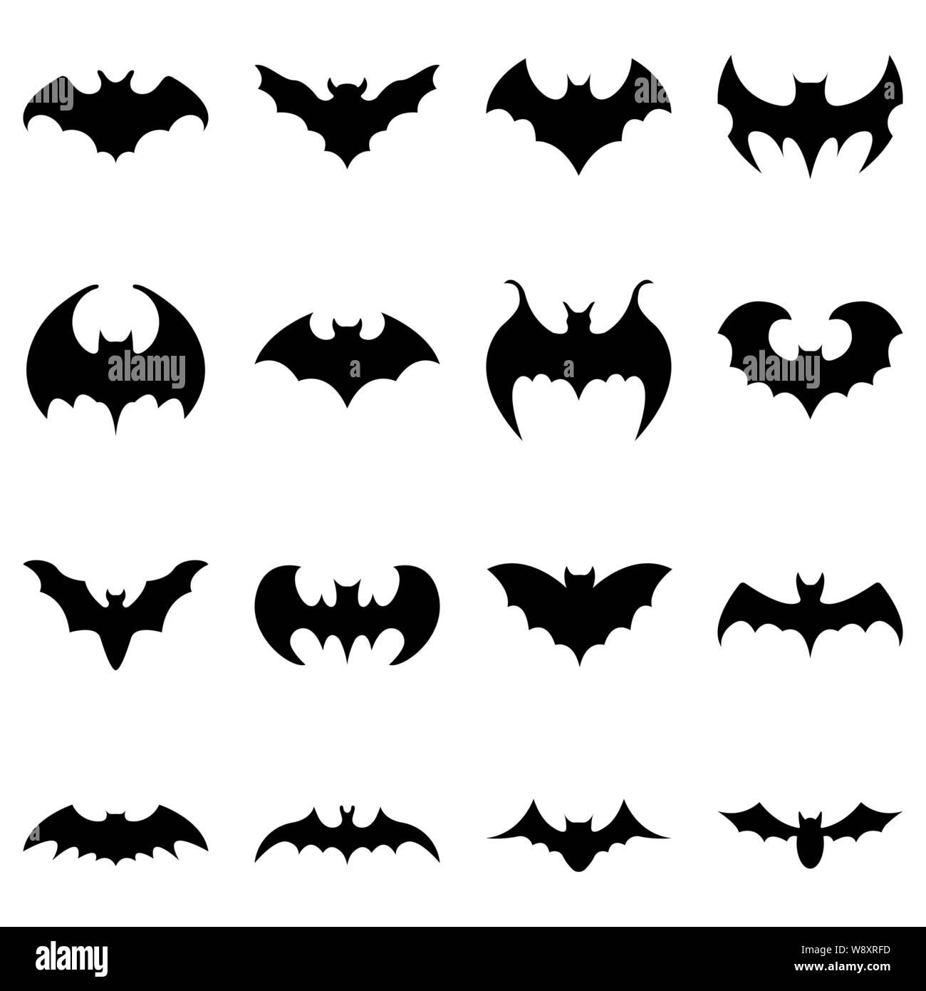 Batman Bats Silhouette
