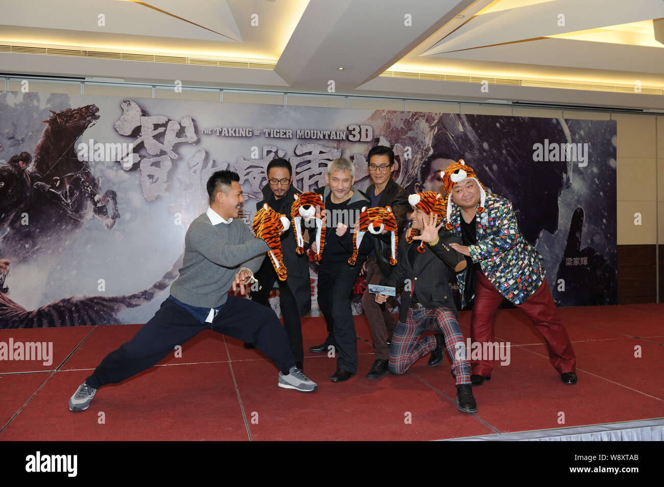 (From second left) Chinese actor Zhang Hanyu, Hong Kong director Tsui ...