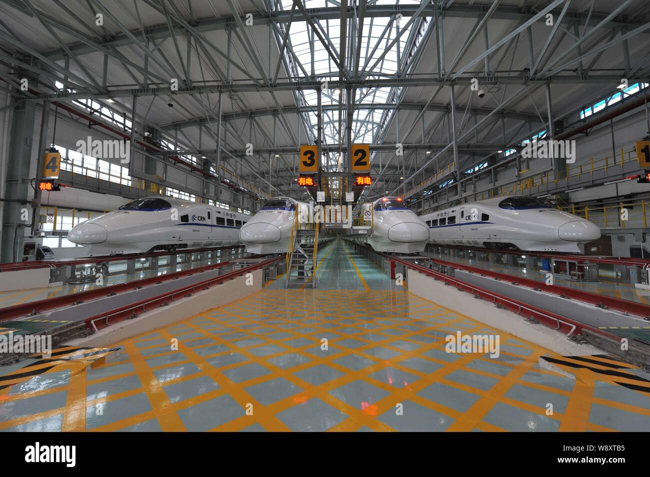 CRH (China Railway High-speed) bullet trains of Guiguang (Guiyang ...
