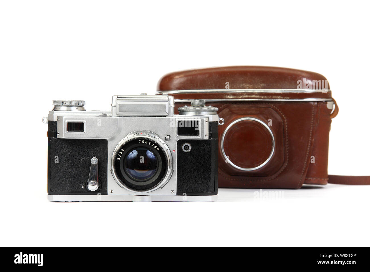 Camera isolated one old Cut Out Stock Images & Pictures - Alamy