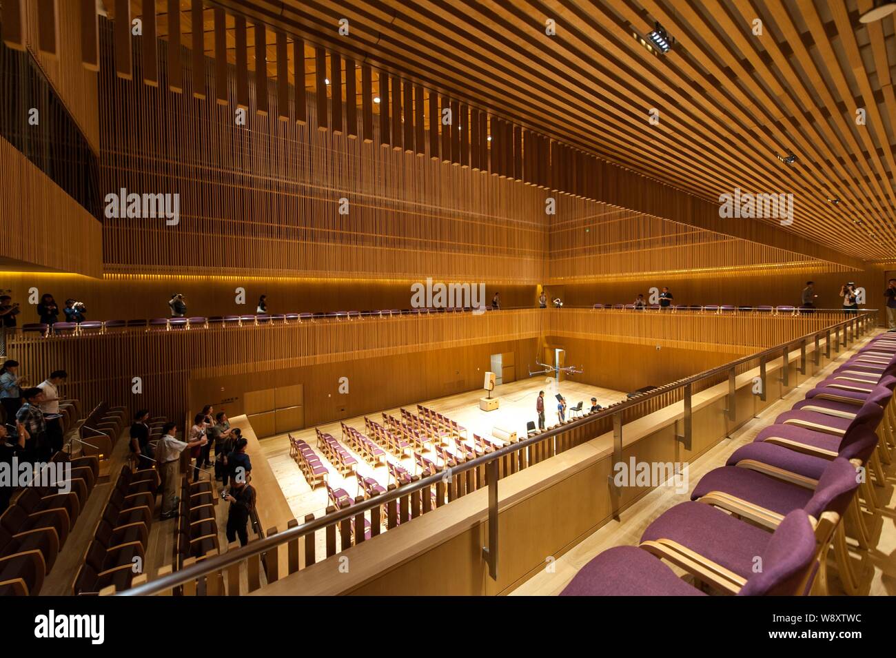 Interior view of a concert hall of the Shanghai Symphony Orchestra Hall ...