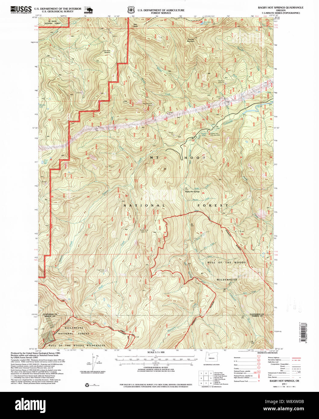 Bagby hot springs Cut Out Stock Images & Pictures - Alamy