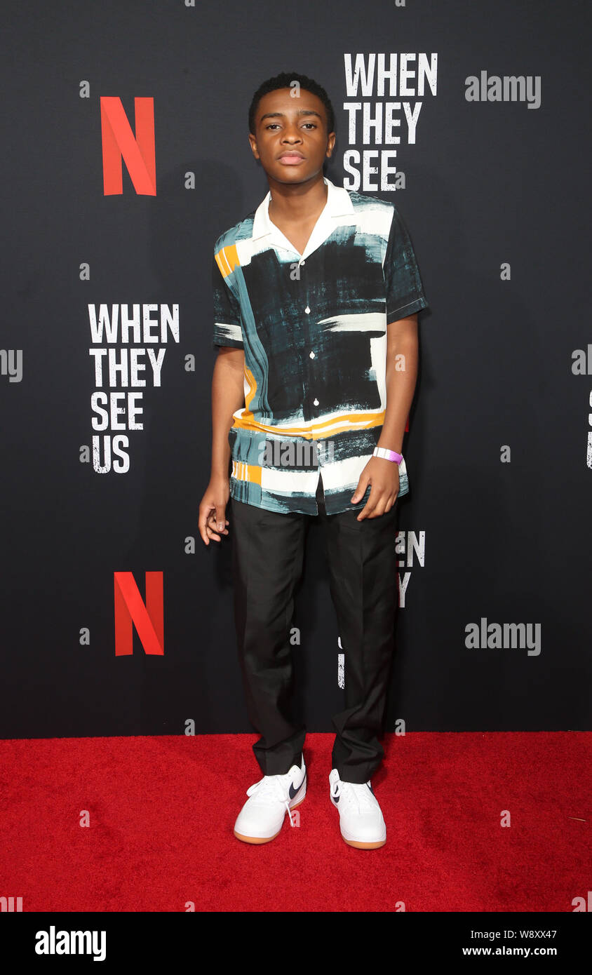 Los Angeles, Ca. 11th Aug, 2019. Caleel Harris, at When They See Us for ...