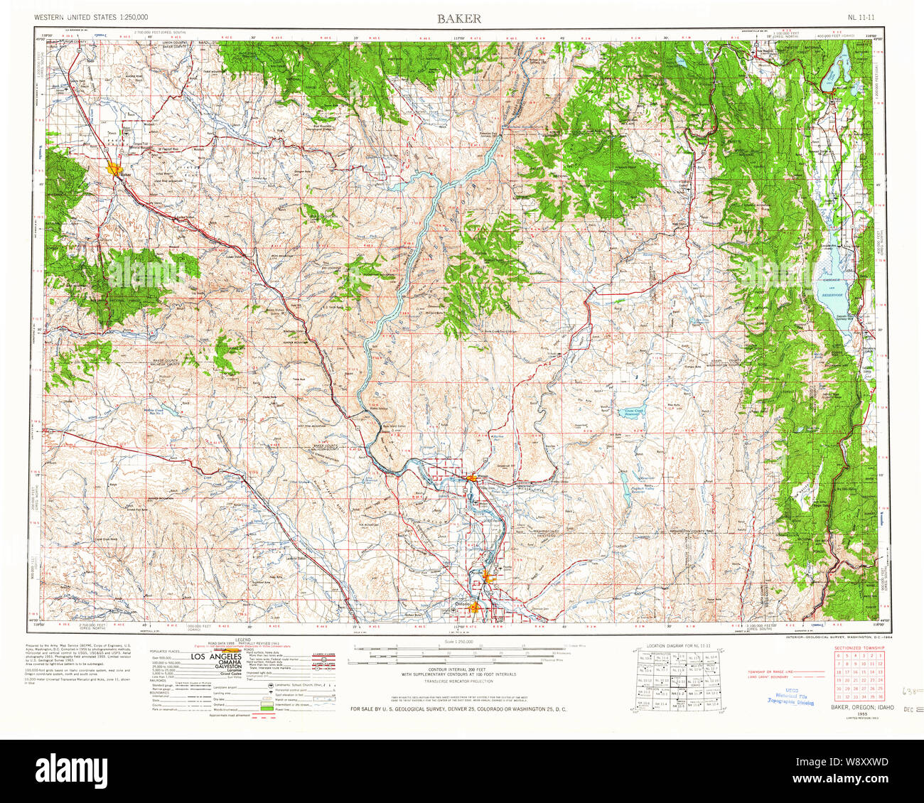 Baker map Cut Out Stock Images & Pictures - Alamy