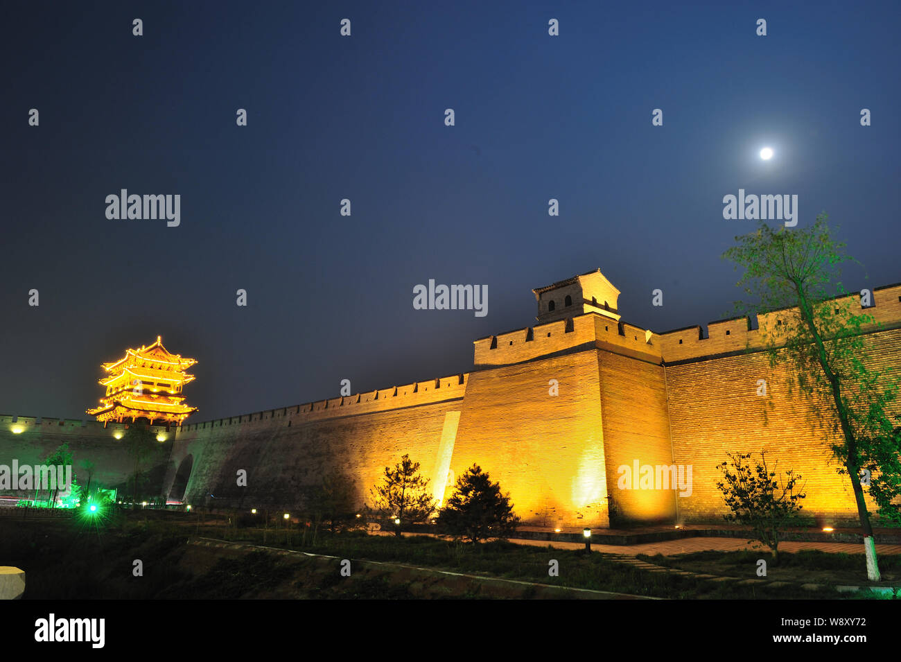 Pingyao ancient city gate tower hi-res stock photography and images - Alamy
