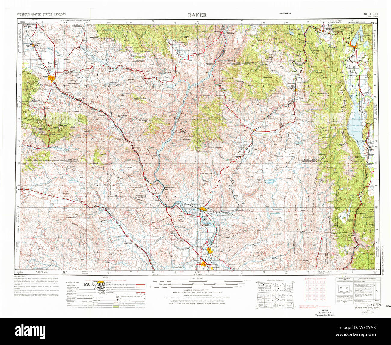 Baker map Cut Out Stock Images & Pictures - Alamy