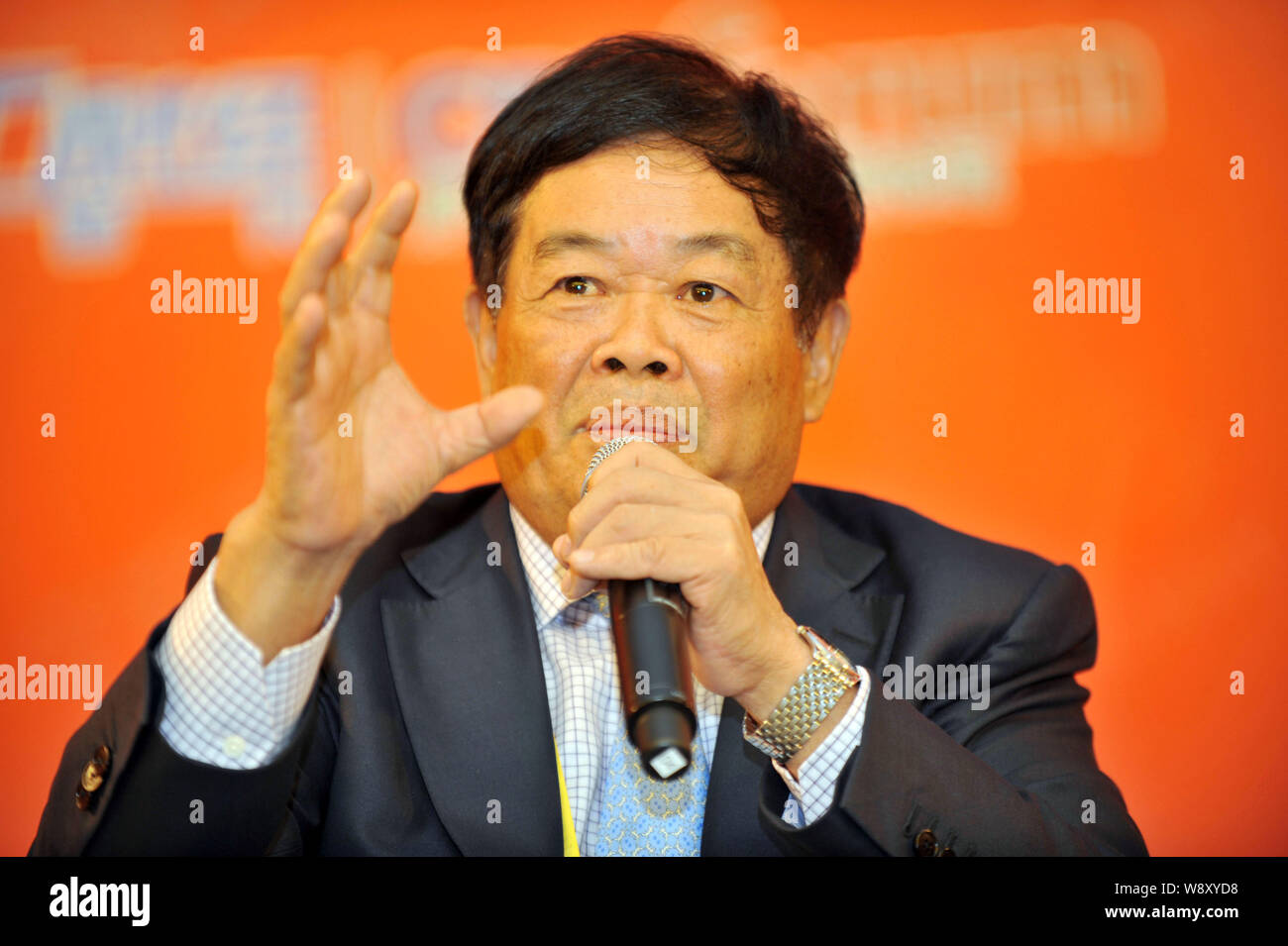 --FILE--Cao Dewang, Chairman of Fuyao Glass Industry Group Co., Ltd ...