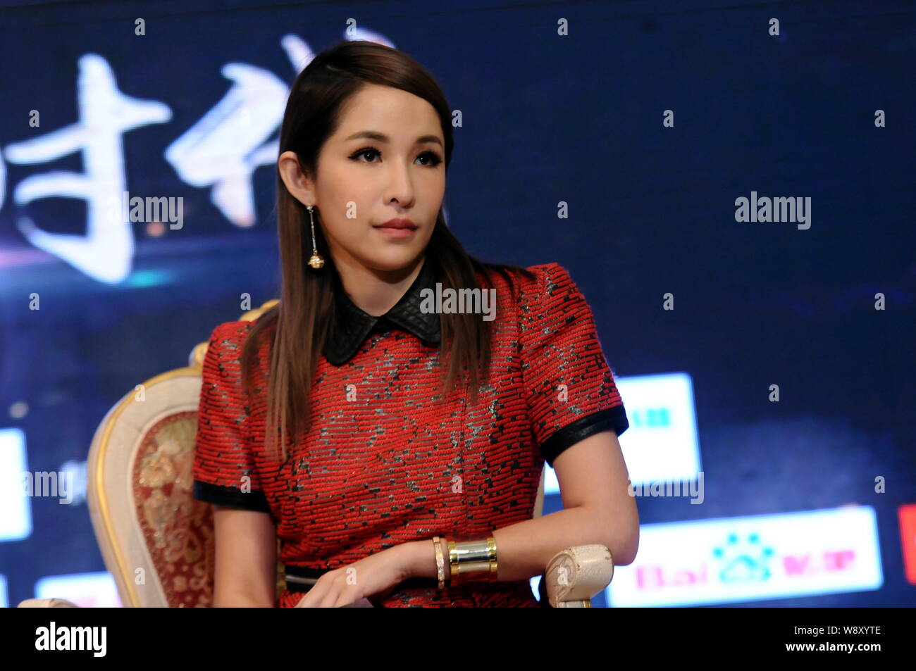 Taiwanese singer Elva Hsiao attends a press conference for the reality TV show, Road to Star, in ...