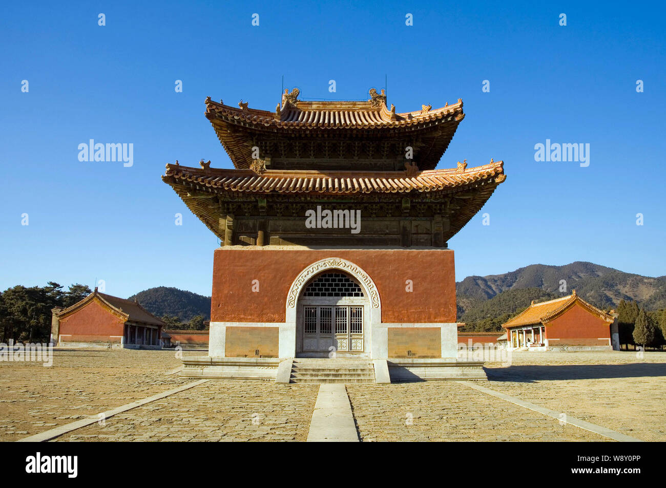 --FILE--View of the Eastern Qing Tombs, an imperial mausoleum of Qing ...