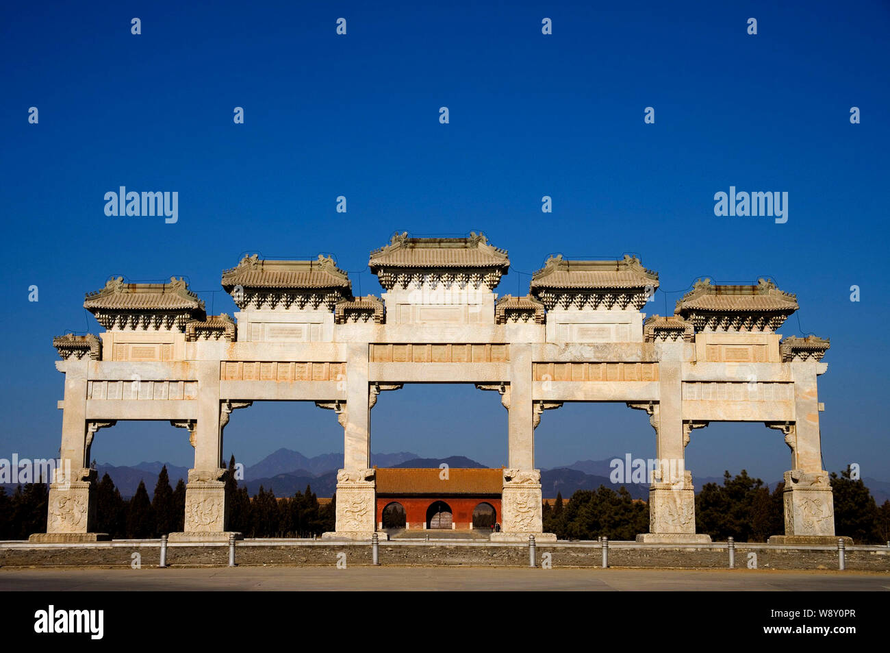 --FILE--View of the Eastern Qing Tombs, an imperial mausoleum of Qing ...